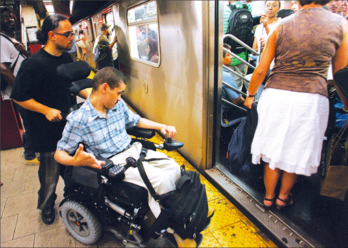 Rolling through subways & construction with a wheelchair and ...