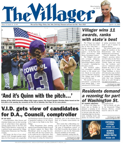 Proud winner of 11 awards in the New York Press Association’s 2008 ...