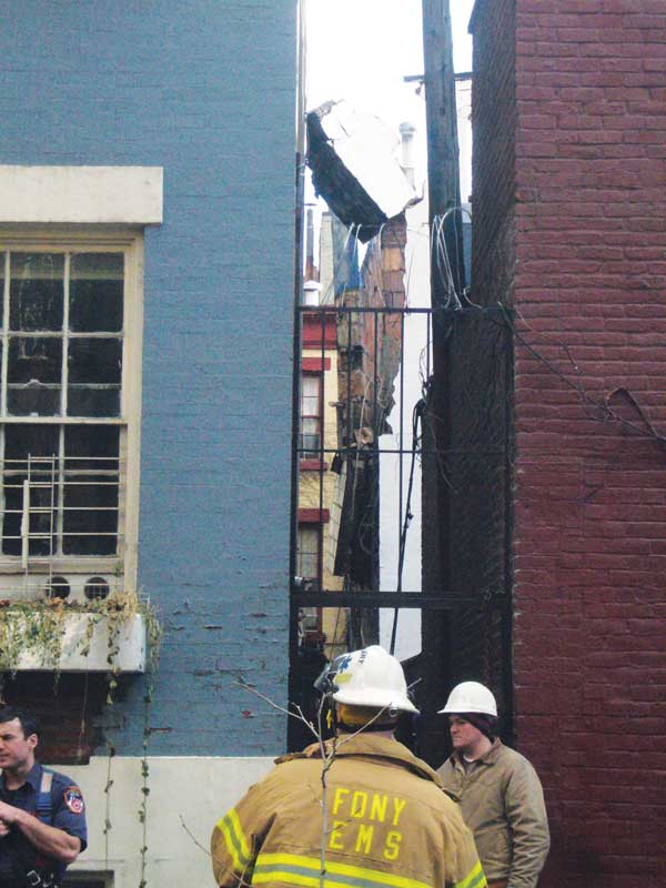 Partial collapse of building owned by Soros daughter | amNewYork