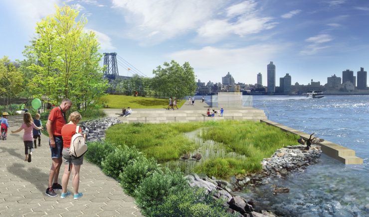 Pier 42 design proposal features lawns, playground, inlet | amNewYork