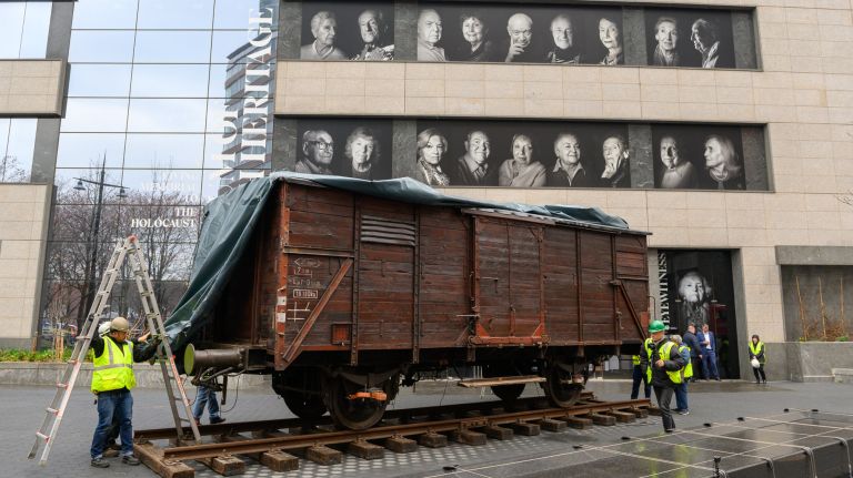 Museum features boxcar evoking Holocaust in Battery Park exhibit ...