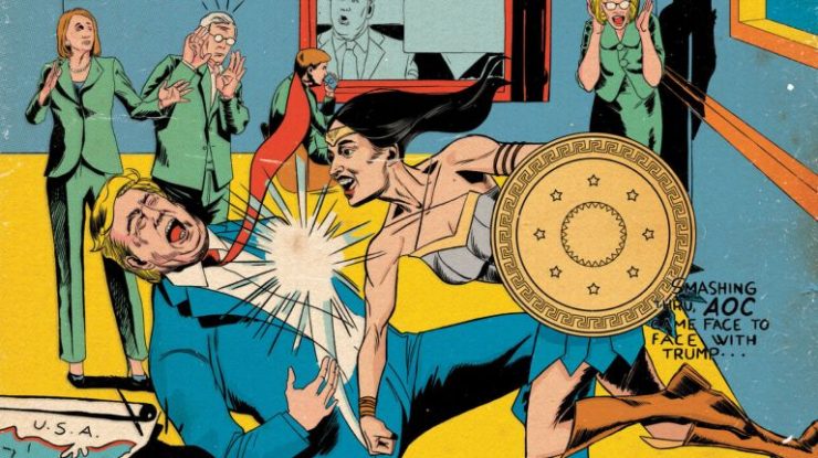 An AOC comic book finds the congresswoman leading 'The Freshman Force ...