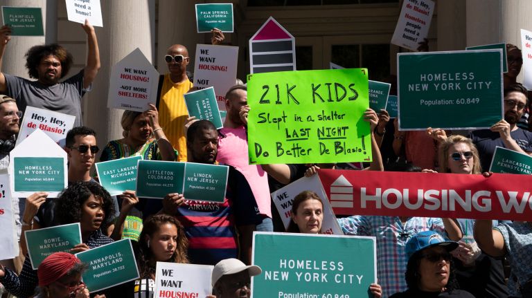 Homeless advocates call on NYC to build thousands of affordable units ...