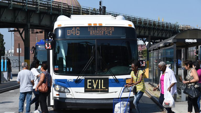 Bus riders’ injuries on the rise as drivers swerve around NYC traffic ...