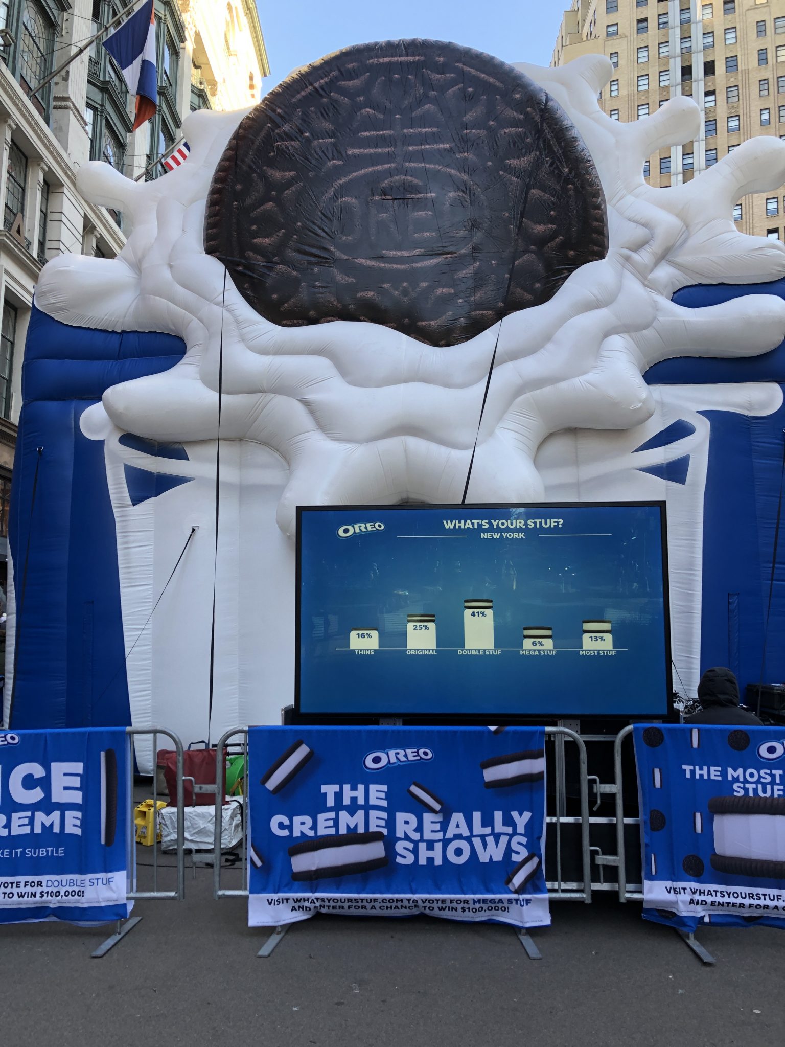 There’s a massive Oreo slide in Herald Square until 4 p.m. today ...