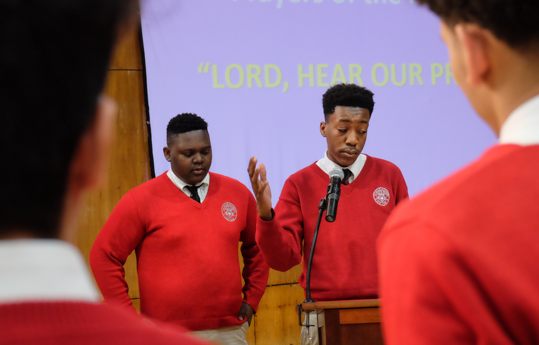 Bishop Edmund Whalen celebrates mass with La Salle Academy students in ...