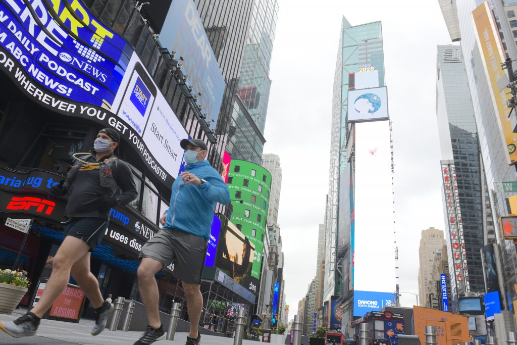 Times Square remains a ‘ghost town’ as coronavirus pandemic drags on ...