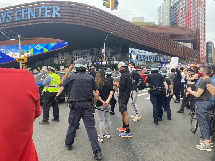 Mayhem in Brooklyn: Protests over George Floyd killing take a chaotic ...