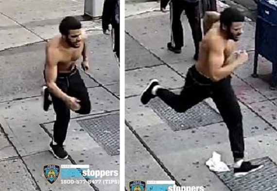 Bronx chain robber falls down train station stairs, loses shirt and ...