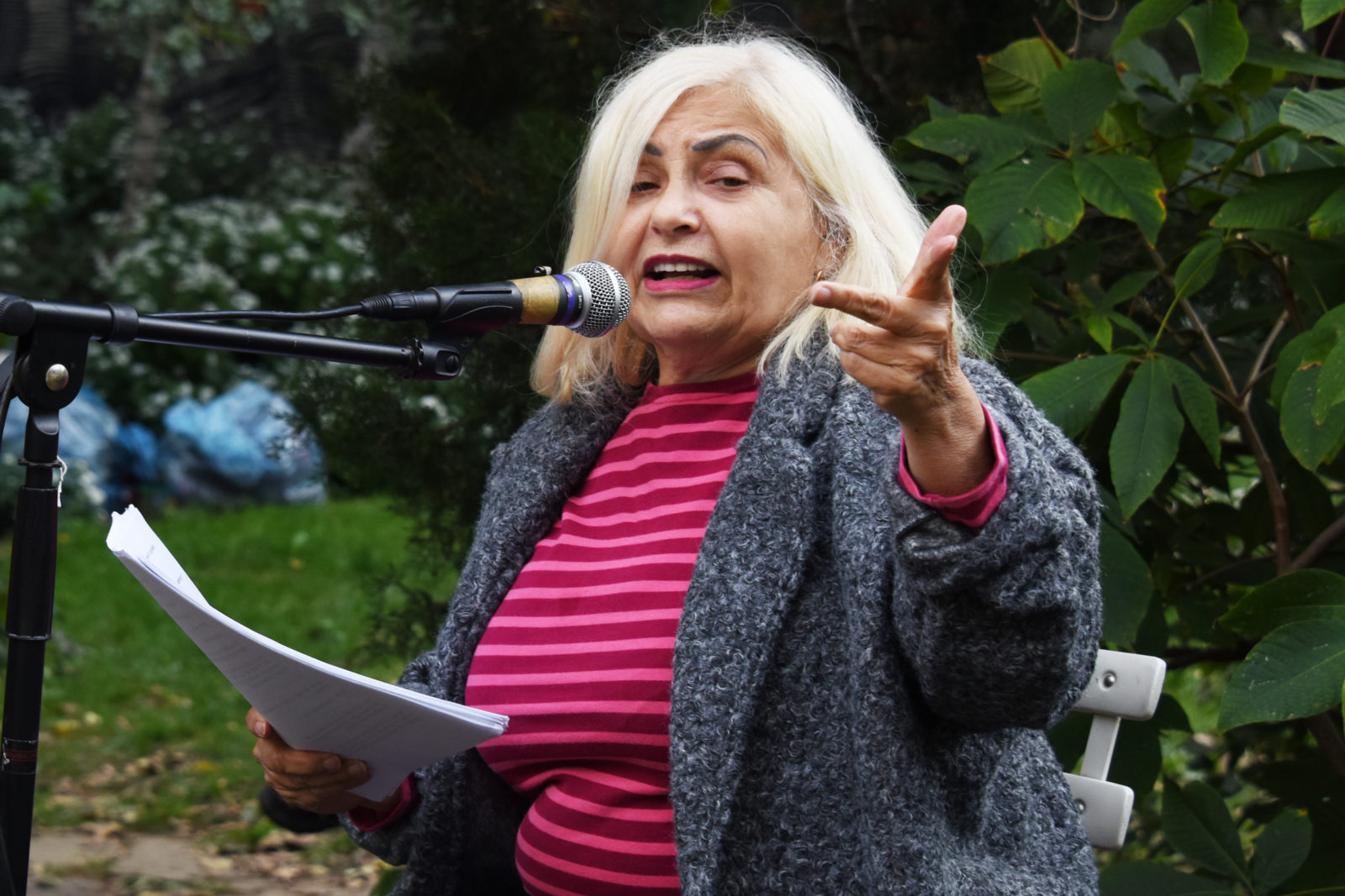 Performer Penny Arcade takes walk down memory lane at art festival show ...