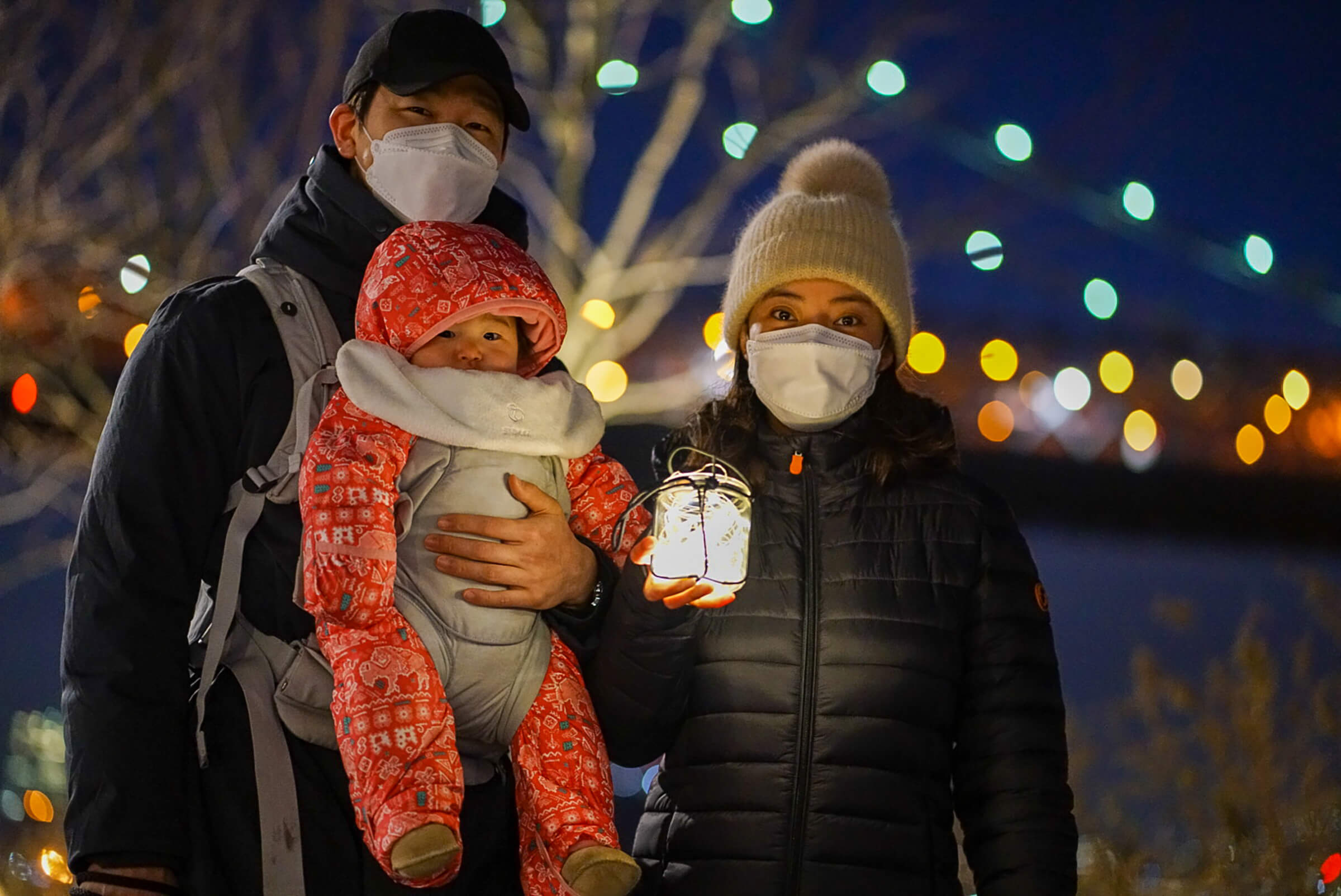 Families celebrate the first Winter Solstice Lantern Festival and ...