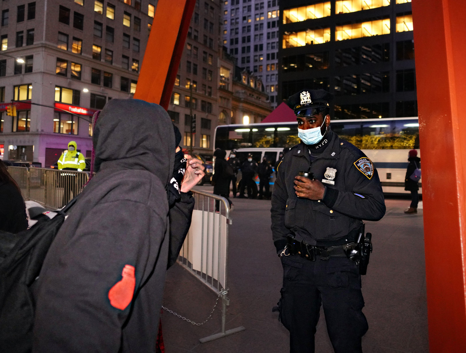 Far-left protesters in Lower Manhattan march on, claim little ...