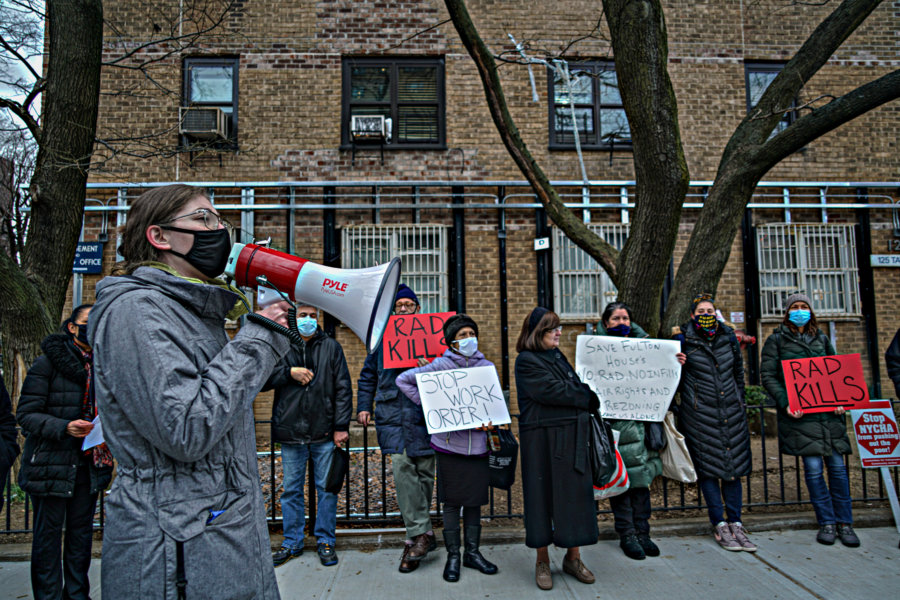 Brooklyn residents demand city issue order to stop Independence Towers ...
