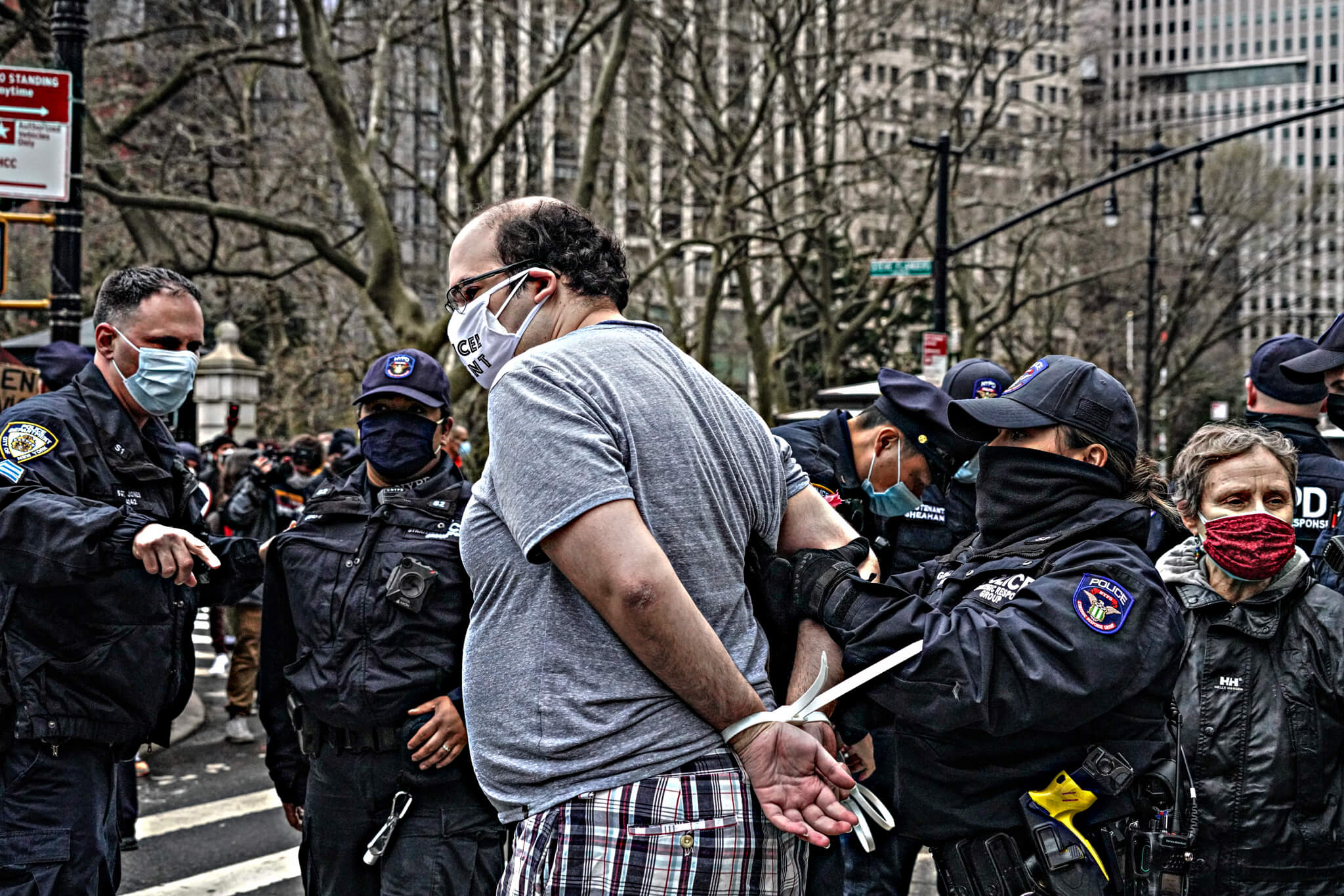 Foley Square protest for rent relief ends with more than a dozen cuffed ...