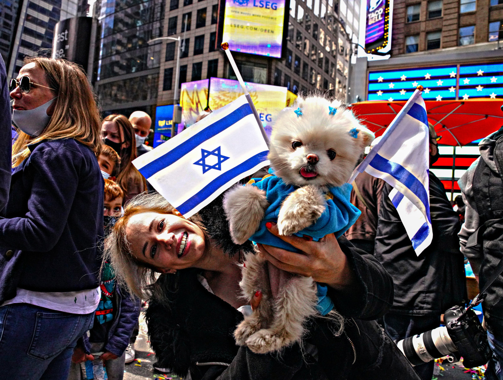 See it: Mass party in Times Square celebrates Israel’s 73rd ...