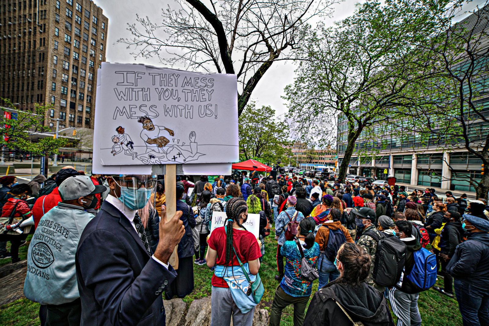 Marching in solidarity: hundreds take to the streets to protest anti ...