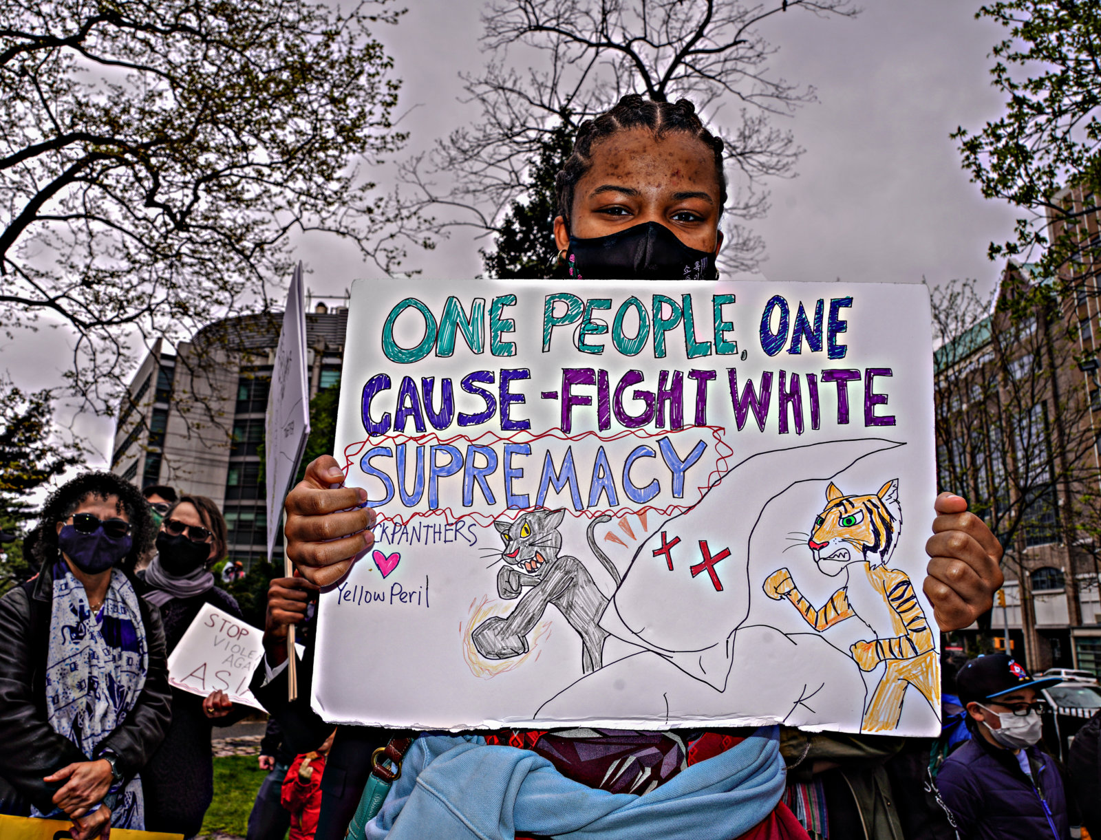 Marching in solidarity: hundreds take to the streets to protest anti ...