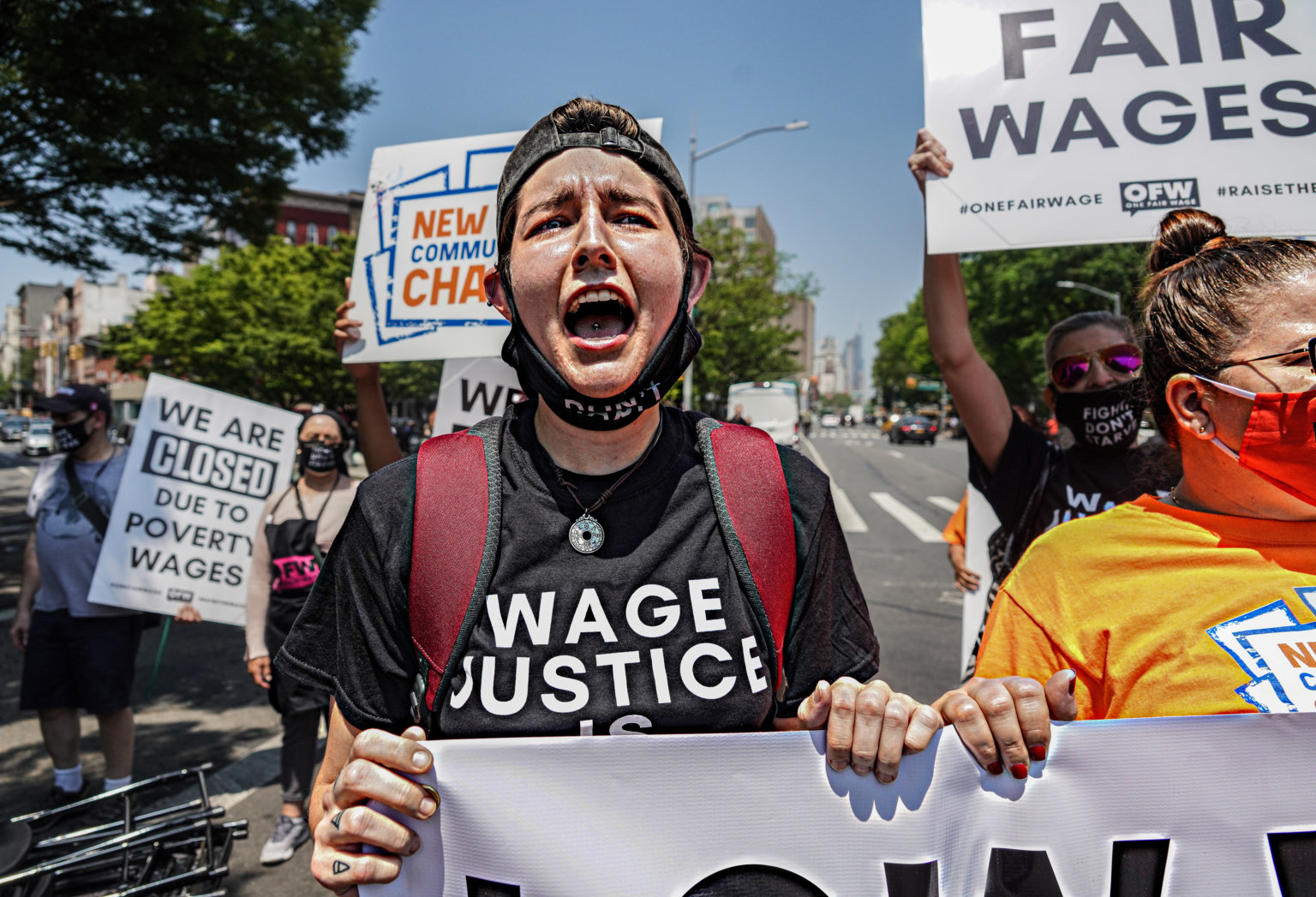 Wage strike ends with protesters cuffed in Lower Manhattan | amNewYork