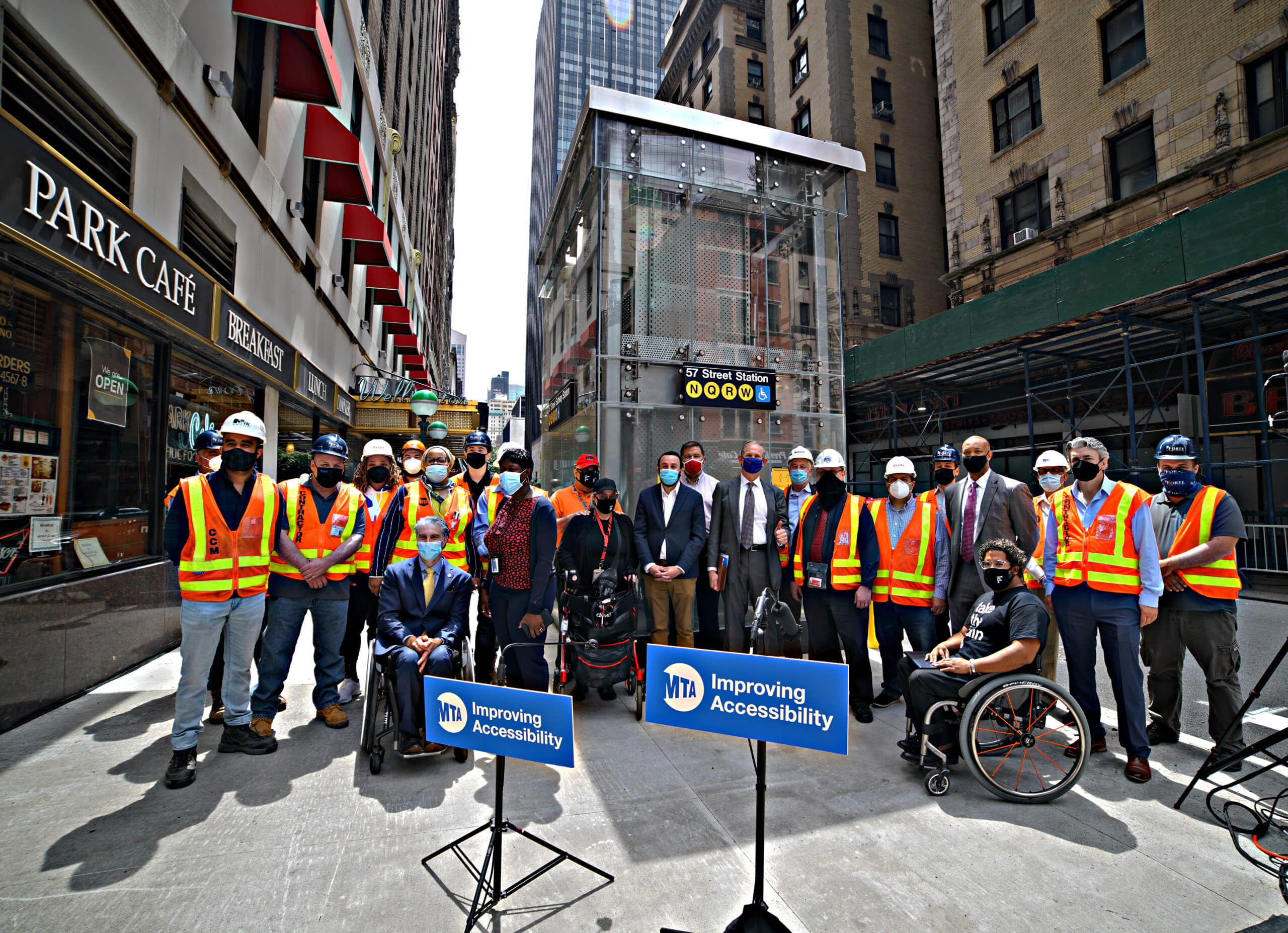 Ready to ride: MTA, advocates celebrate newest elevator in Midtown ...