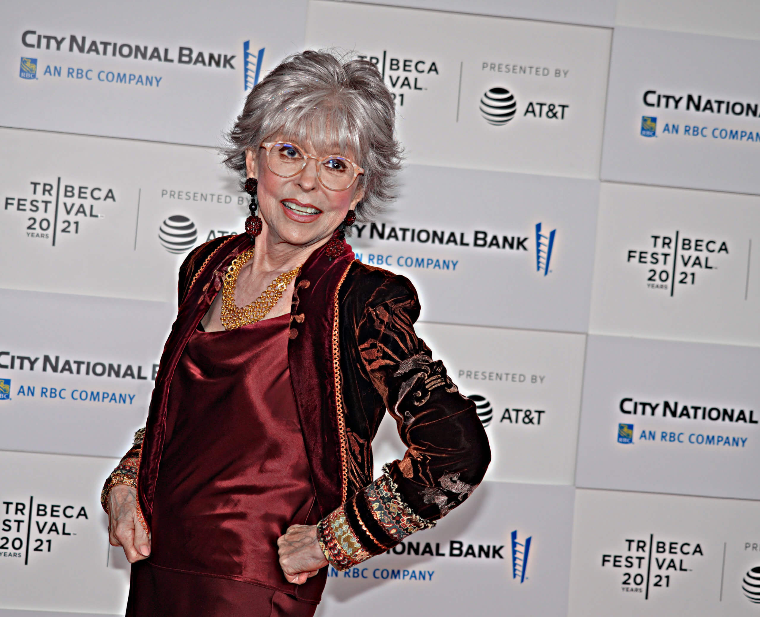 Rita Moreno walks the Tribeca Festival red carpet for the premiere of ...