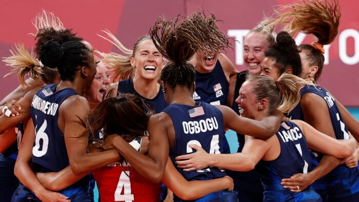 Olympics | Volleyball — US beat world champions Serbia to reach women’s ...