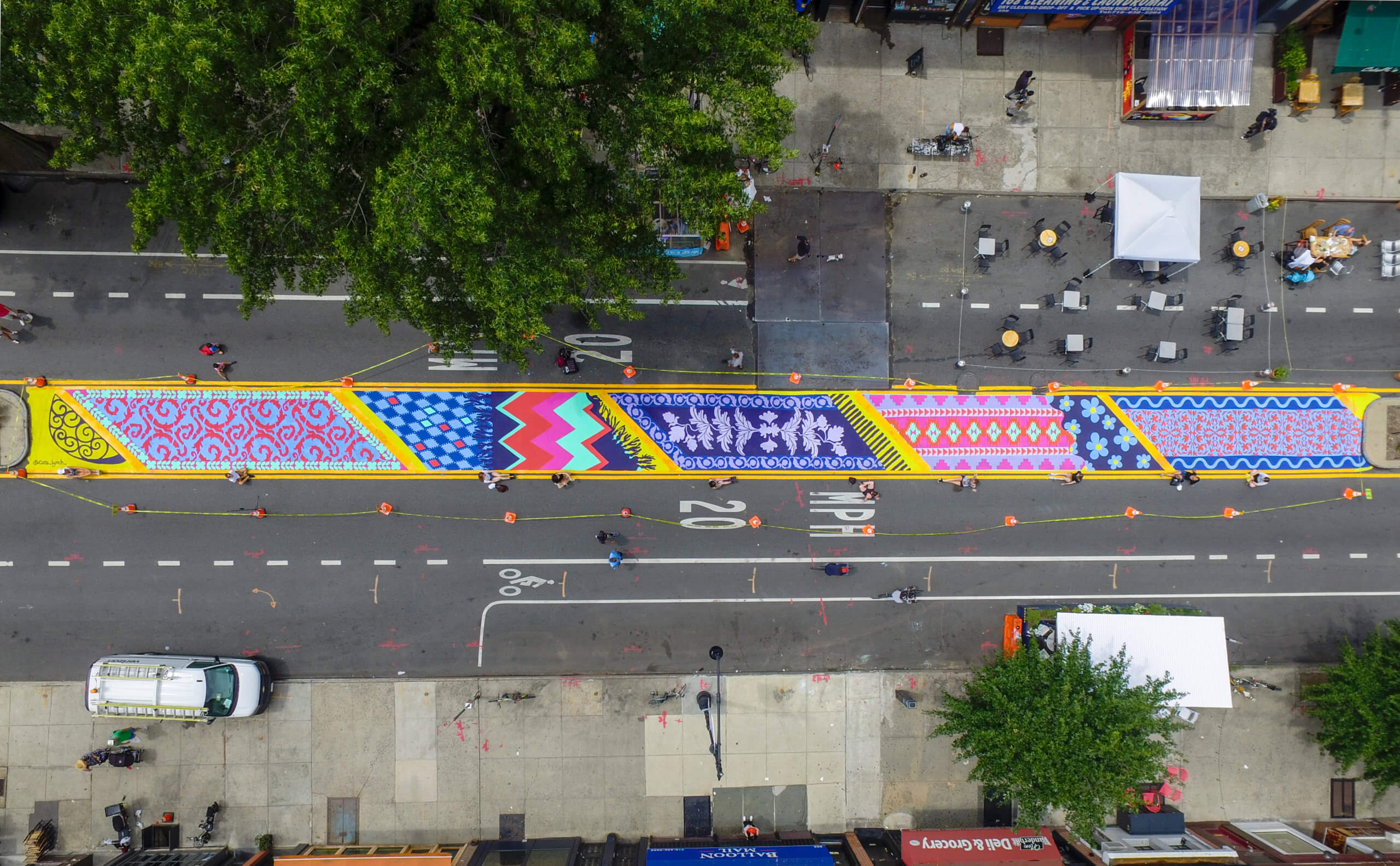 Brooklyn’s popular Vanderbilt Avenue Open Street gets colorful mural ...
