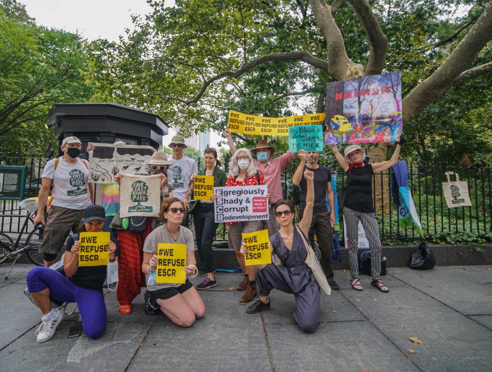 East River Park Action protests Mayor’s plan to steamroll through ESCR ...