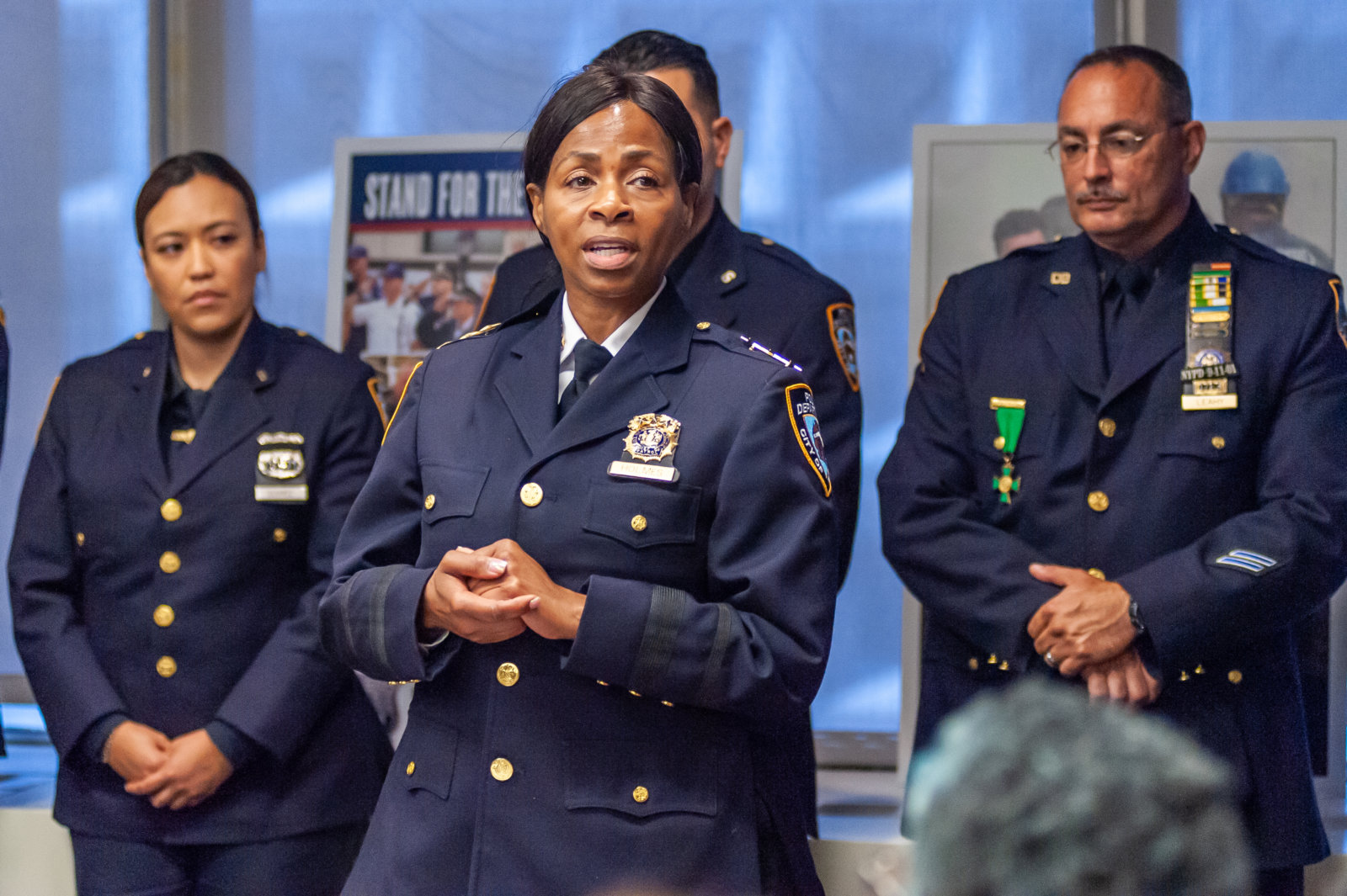 ’23 Remembered’: Memorial wall of portraits honors NYPD officers killed ...