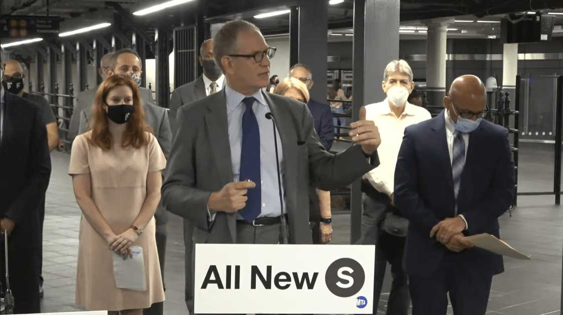 MTA unveils update shuttle from Grand Central to Times Square and new ...
