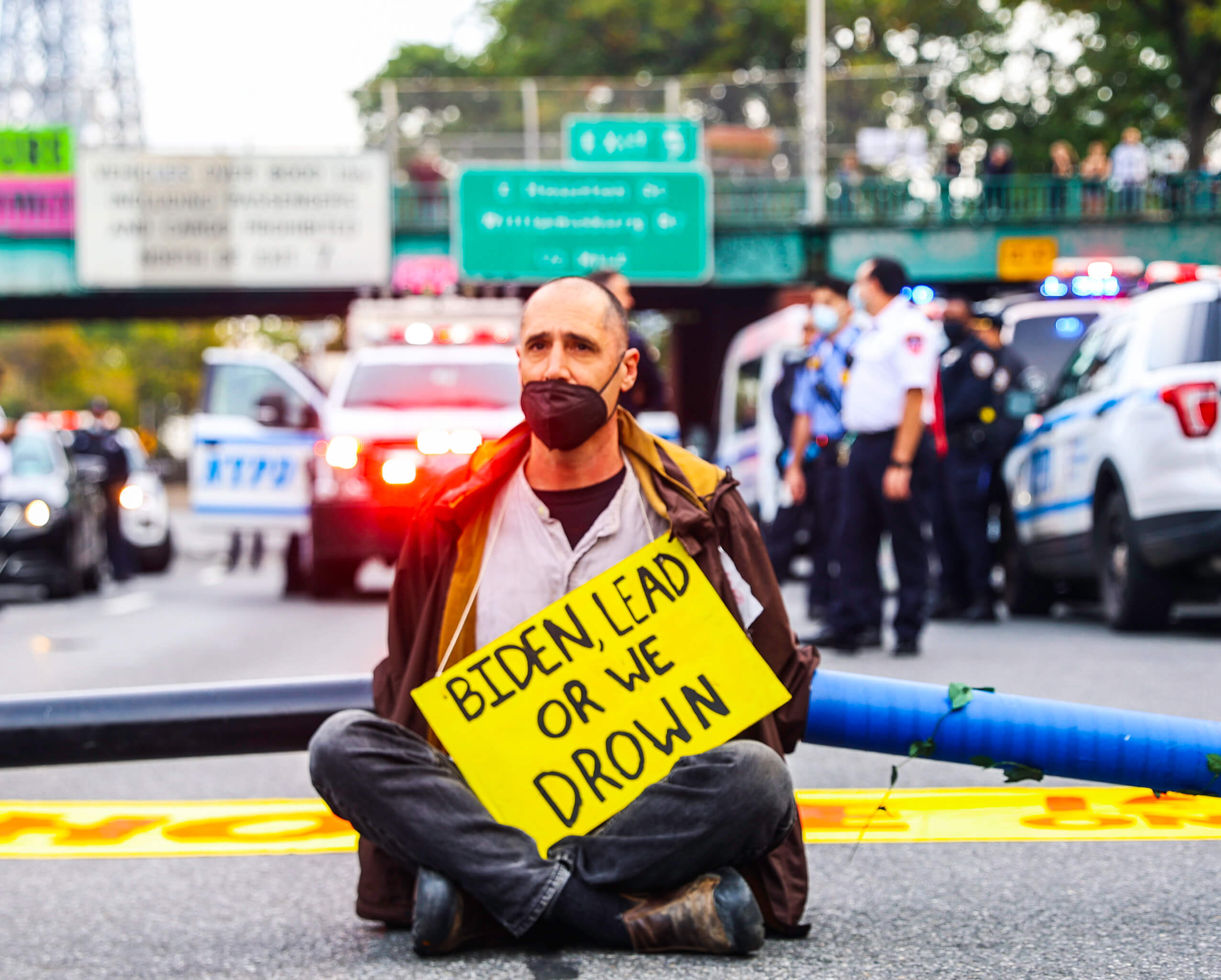 Climate protesters block FDR Drive and West Side Highway in rush hour ...