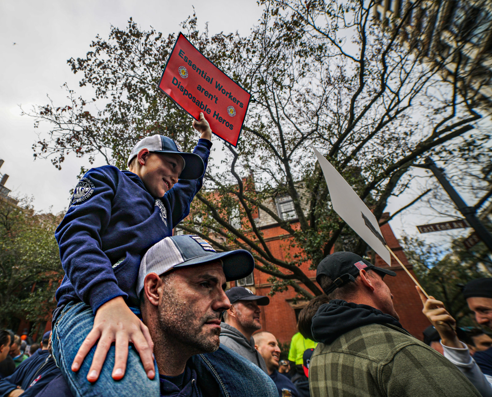 Mad as hell and not going to take the shot: Hundreds march against NYC ...
