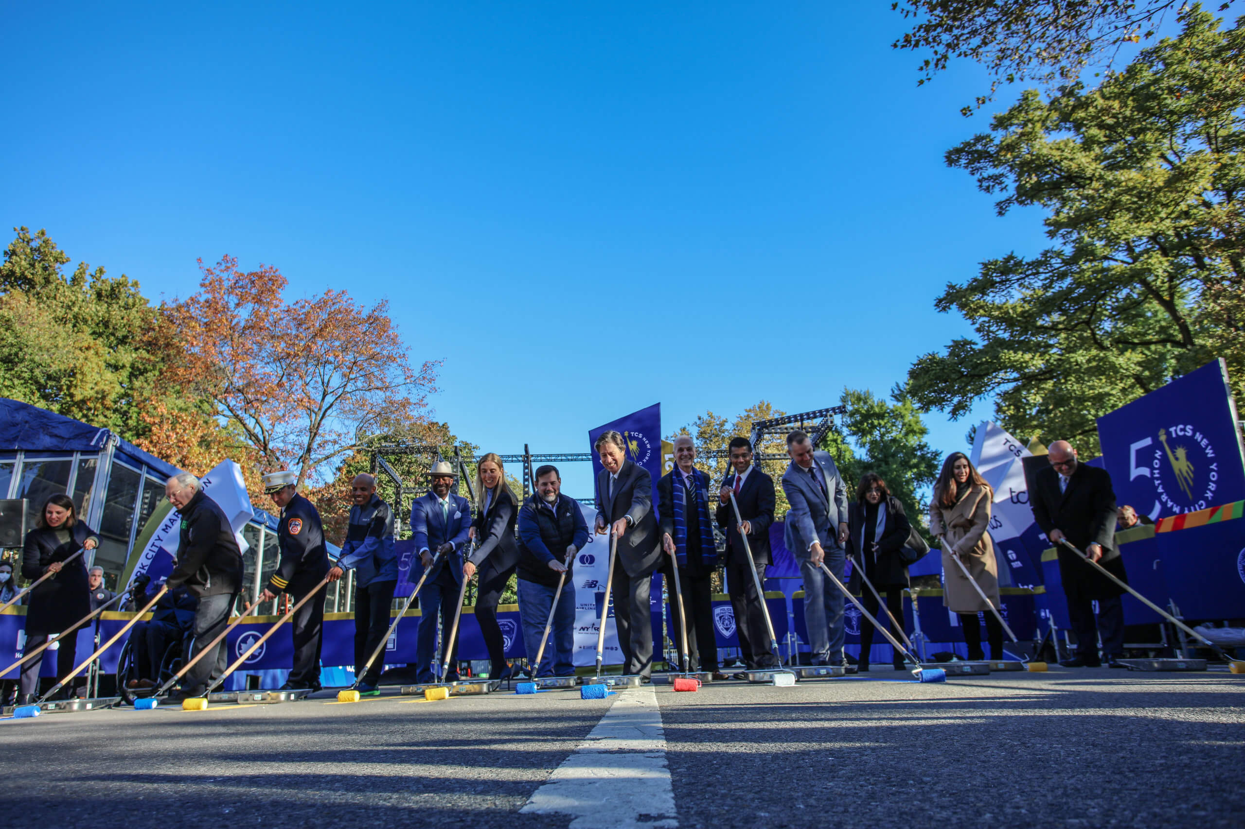 Painting the finish: TCS Marathon kicks off annual line painting ...