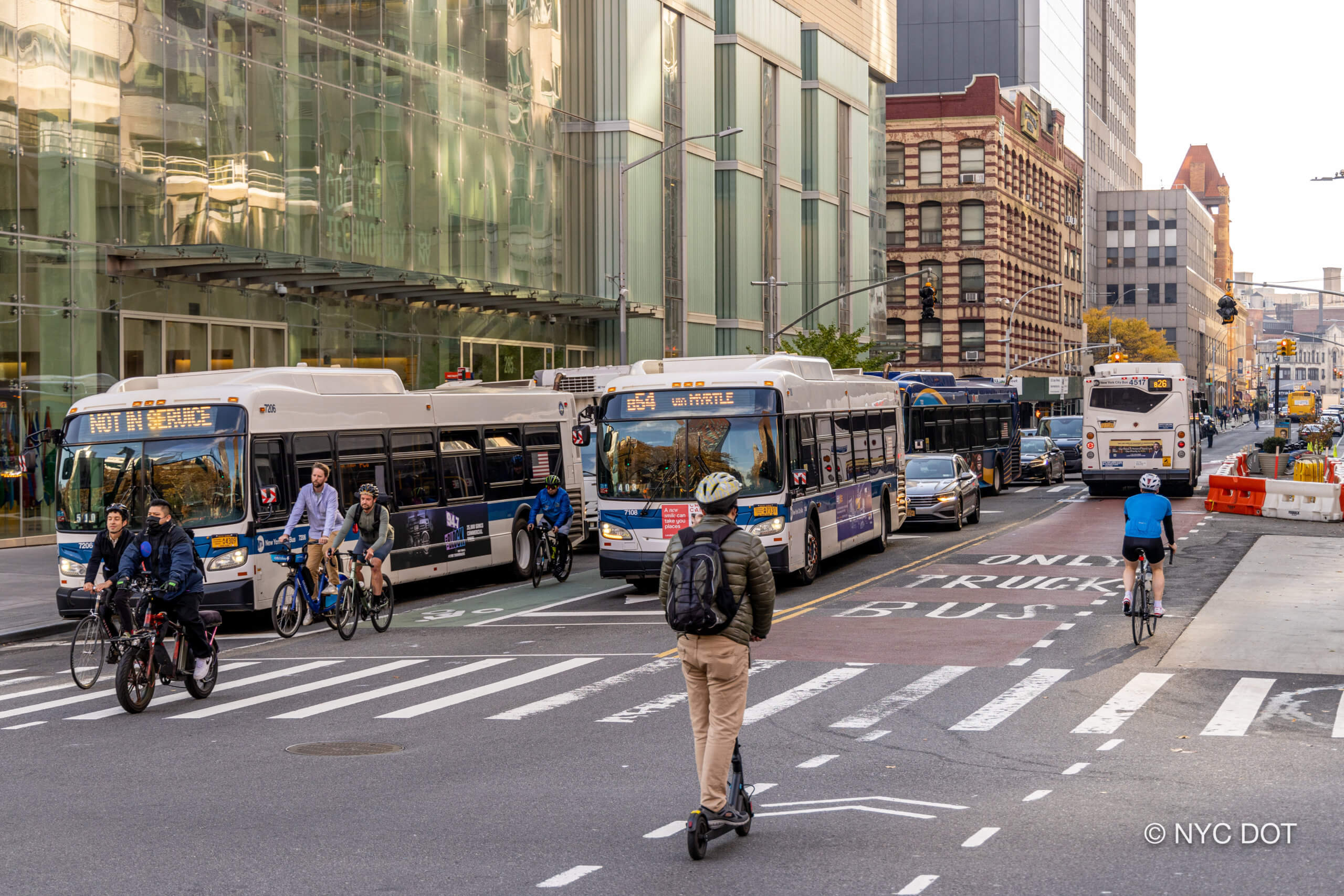 City makes Jay Street busway in Downtown Brooklyn permanent after one ...