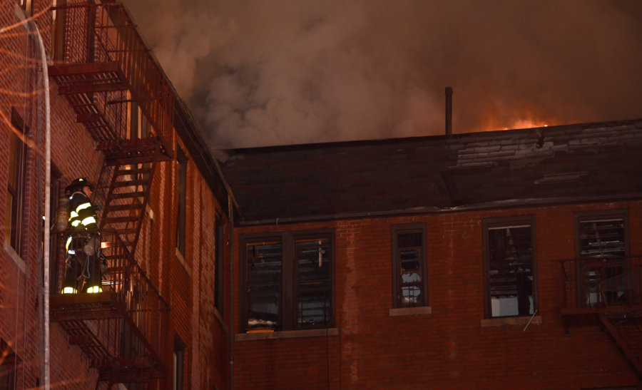 Five-alarm inferno at Inwood apartment building leaves 35 homeless on ...