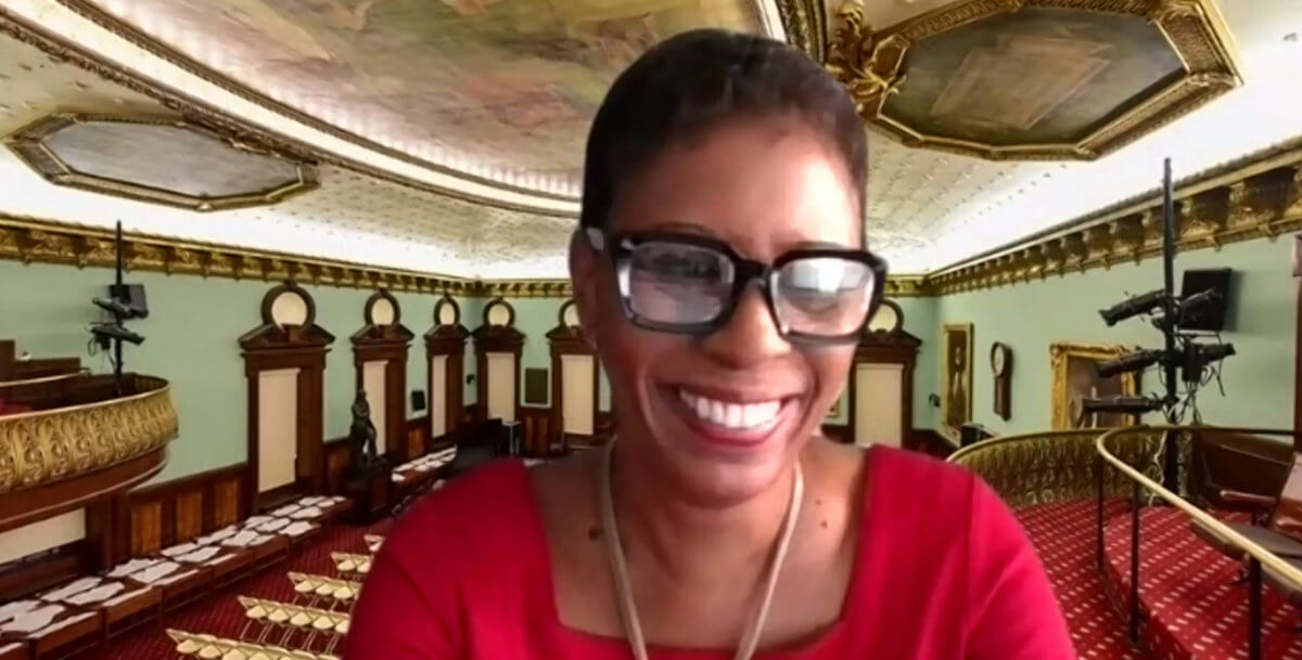 Queens Council member Adrienne Adams celebrates victory in Speaker run ...