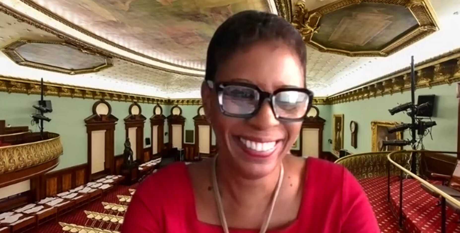 Queens Council member Adrienne Adams celebrates victory in Speaker run ...