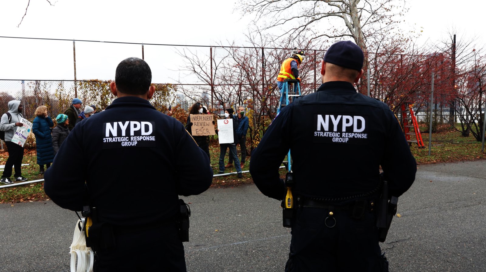 East River Park activists cuffed for blocking flood protection ...