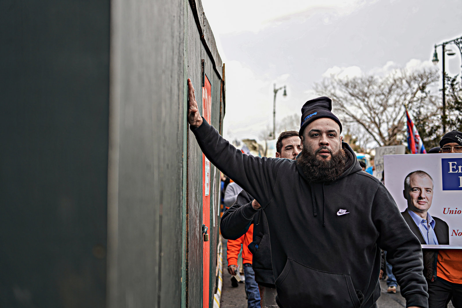 Hundreds of union employees protest alleged exploitative working ...
