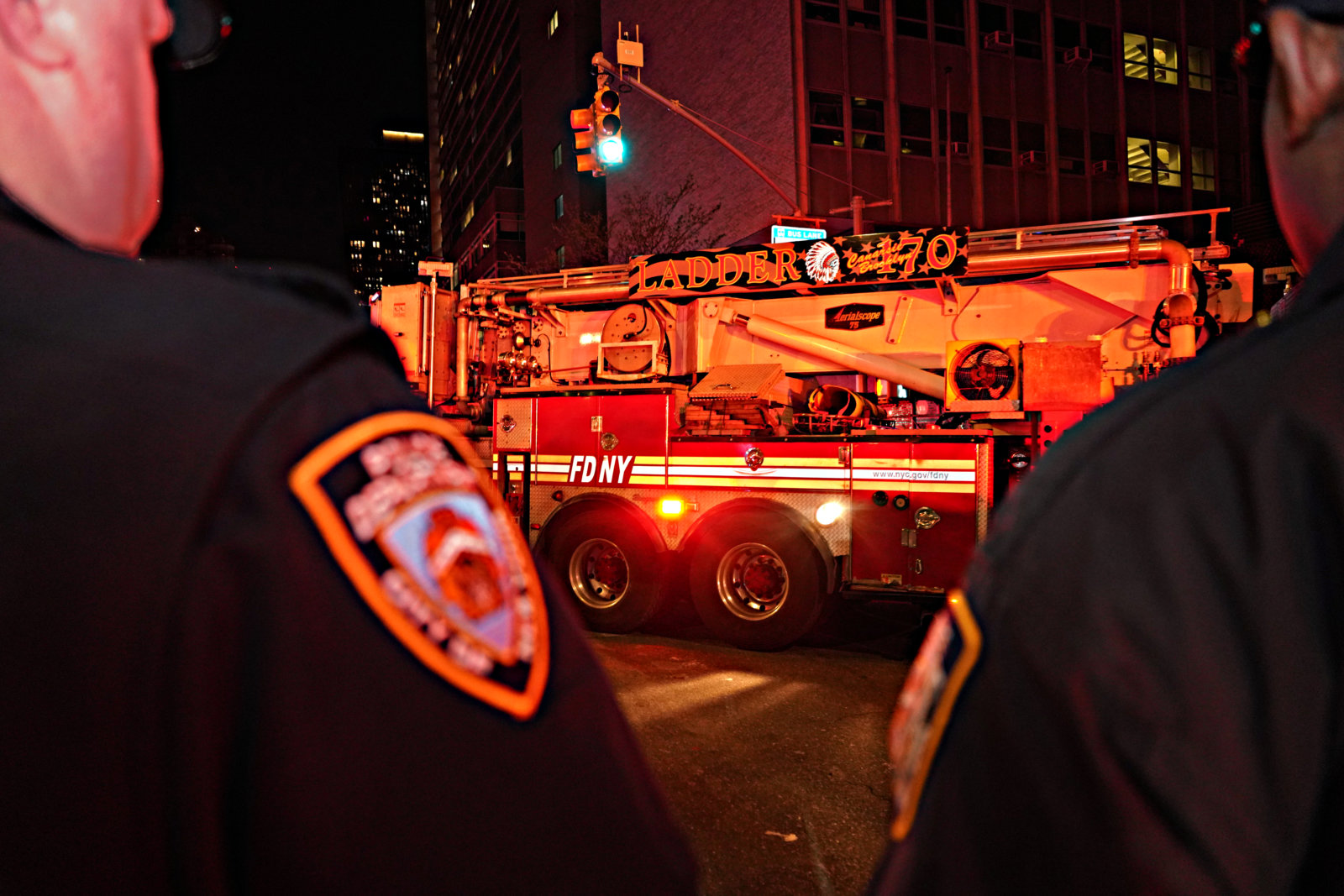 FDNY, NYPD salute fallen firefighter during late night procession ...