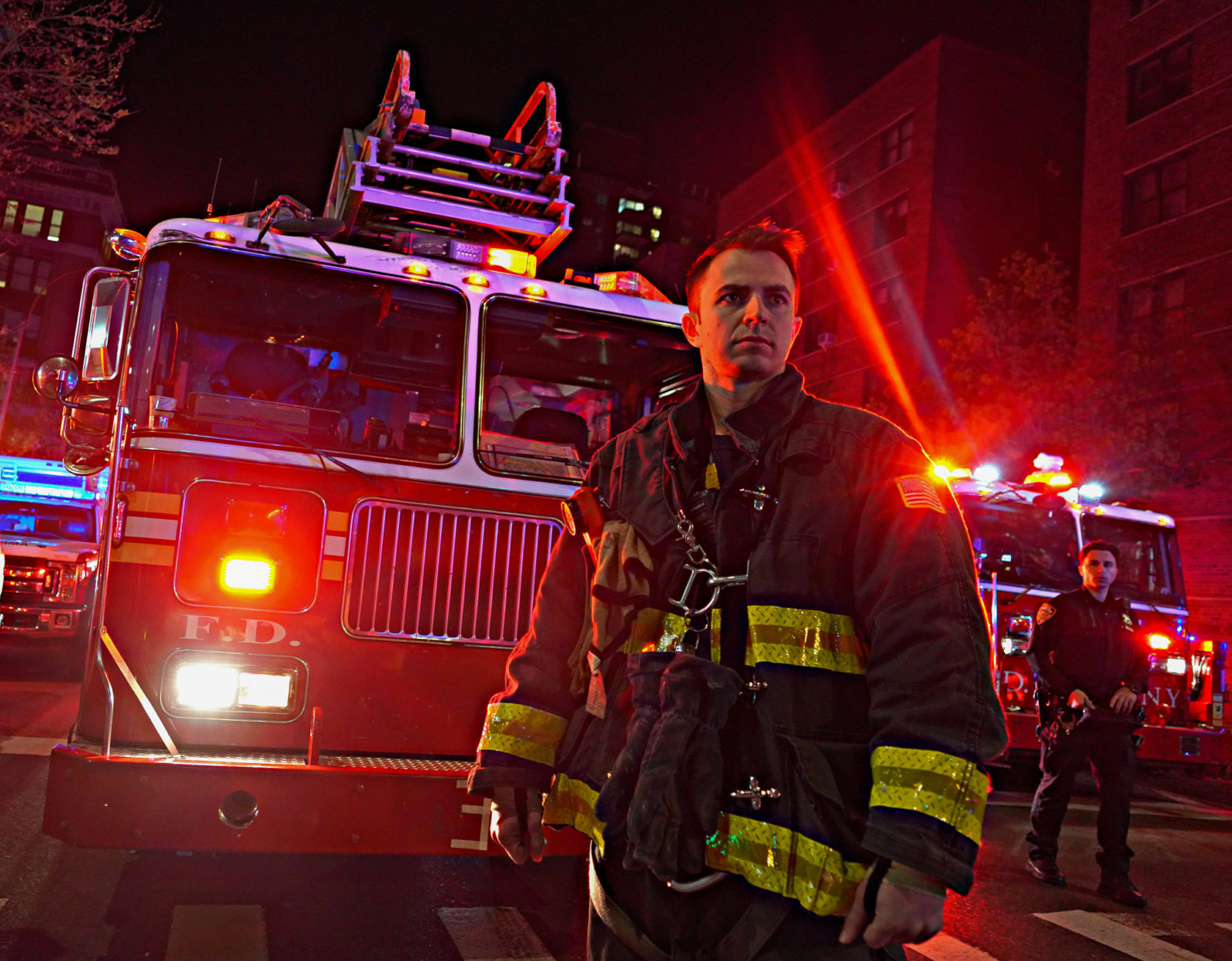 FDNY, NYPD salute fallen firefighter during late night procession ...