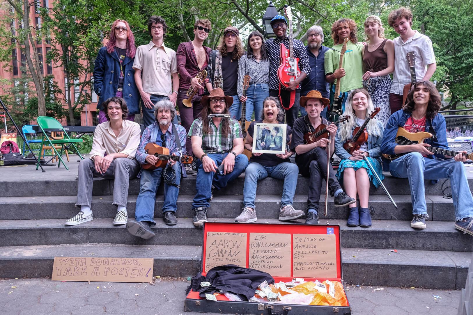 Washington Square Park musicians pay tribute Bob Dylan on his 81st ...