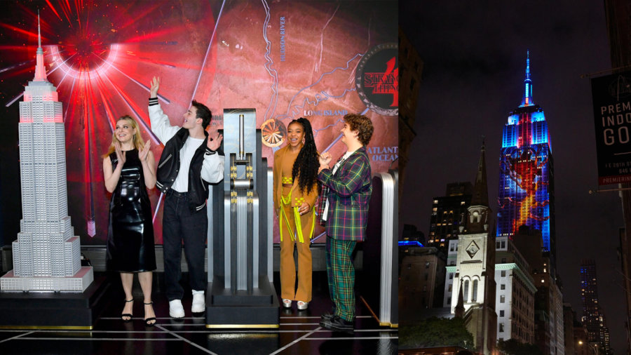 ‘Stranger Things’ celebrates new season with massive rift lightshow and ...