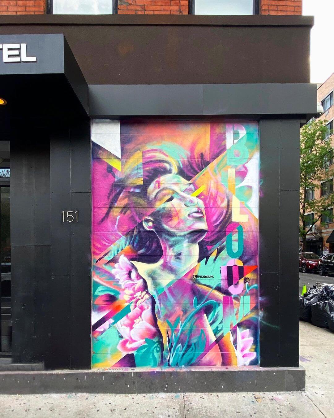 There’s still time to see NYC artist Bianca Romero’s mural ‘Bloom’ on ...
