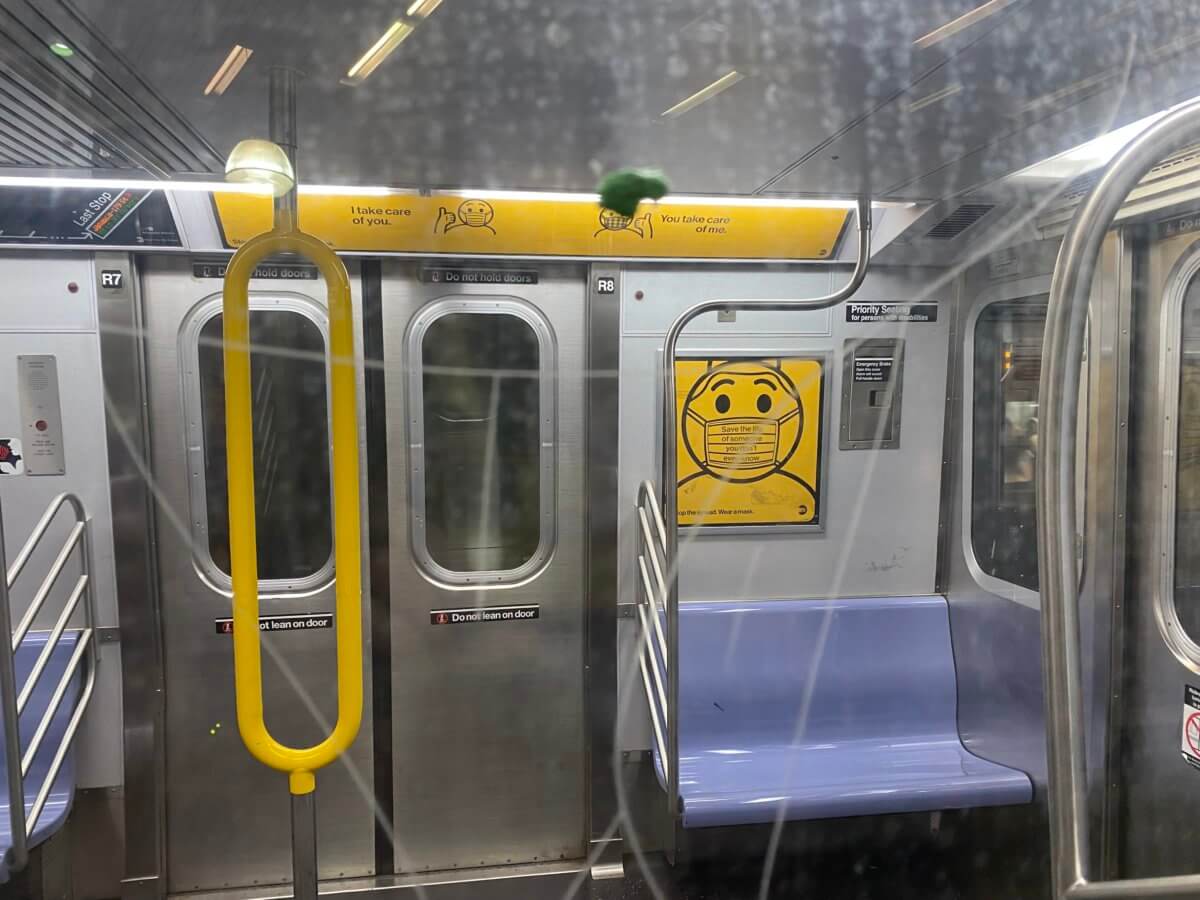 Sign of the times? MTA removes COVID-era yellow subway mask posters ...
