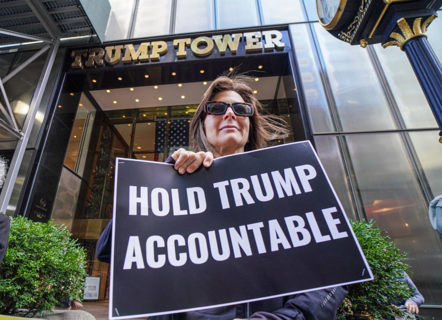 Protesters declare Trump Tower crime scene, call for prison time for ...