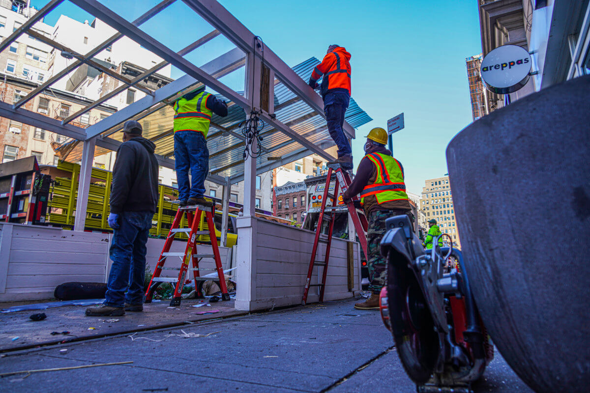 Shedding the shacks: DOT dismantles 100th decrepit dining shed to ...