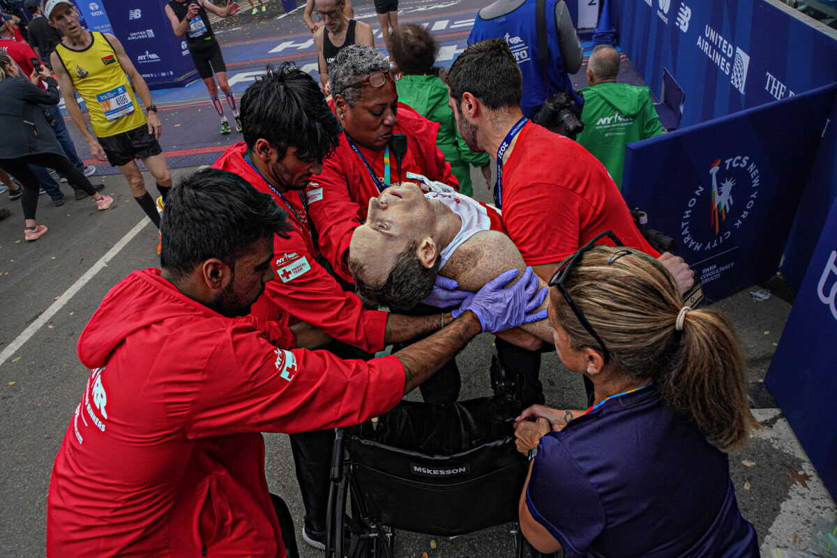 Exhaustion and elation: NYC Marathon finish line evokes range of ...