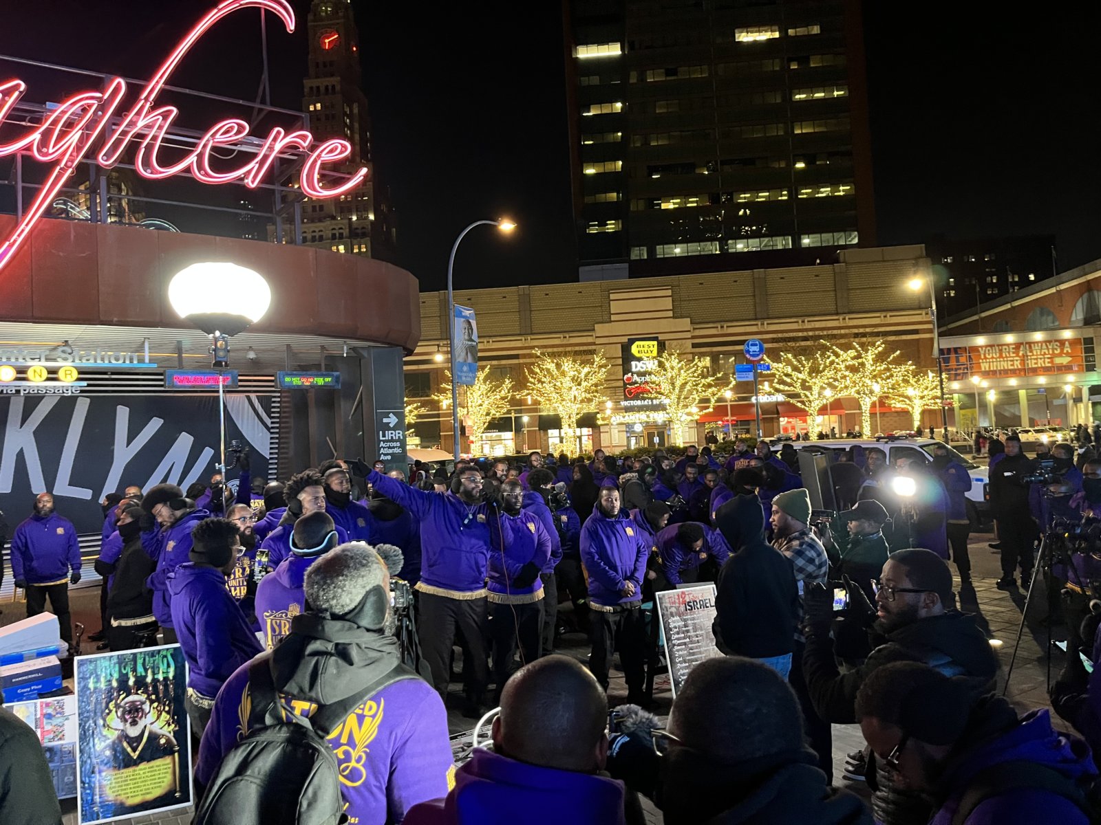Black Hebrew Israelite group continues protest outside Nets game at ...