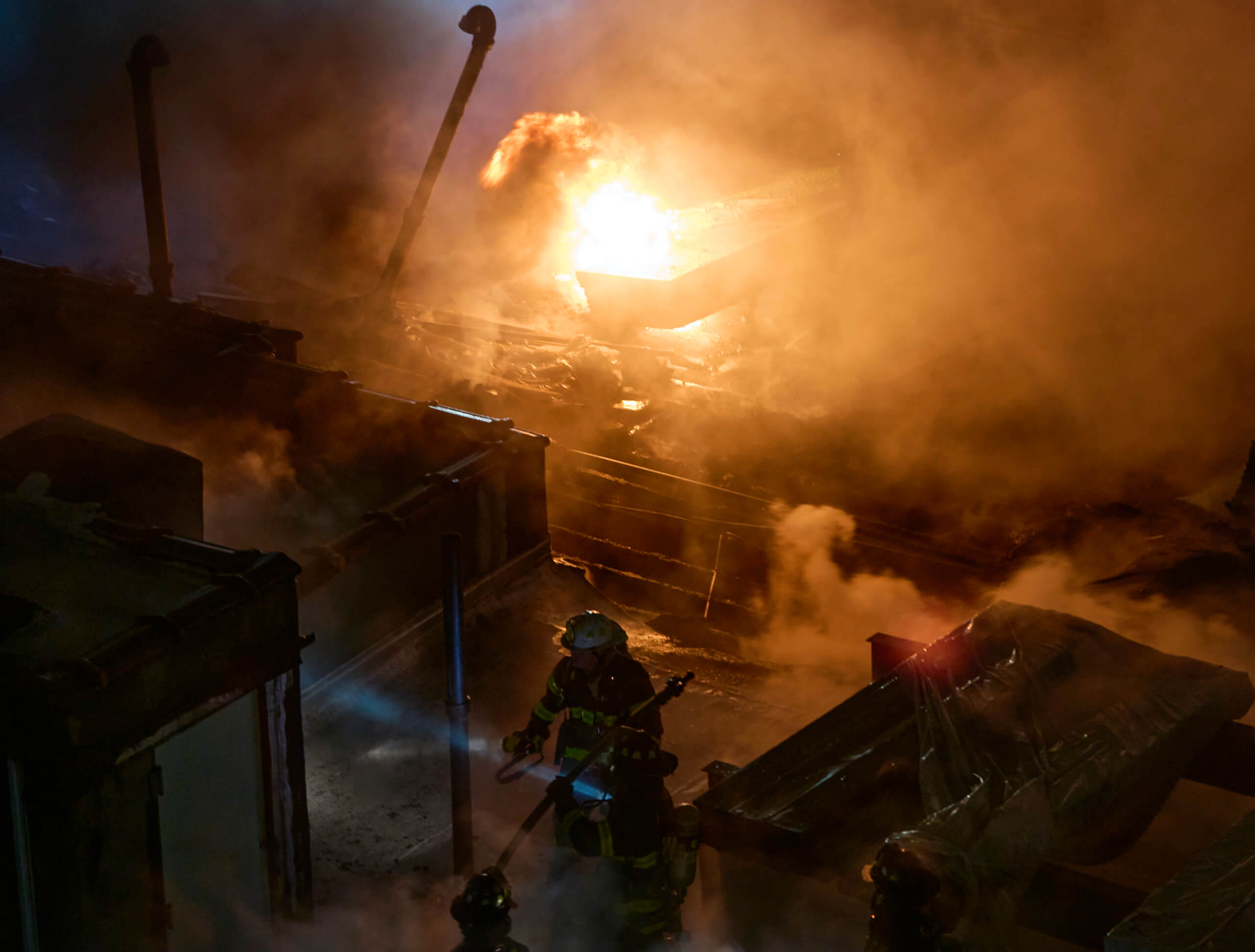 Electric mishap triggered five-alarm fire in Hamilton Heights that left ...