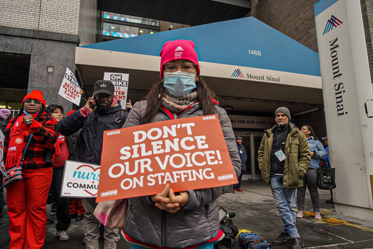 NURSES STRIKE: Frontline workers walk out of two hospitals Monday ...